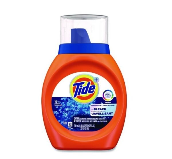 Tide Liquid W-Bleach 25oz/6pc – S and S snacks