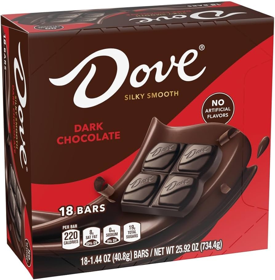 Dove Dark Chocolate 18ct – S and S snacks